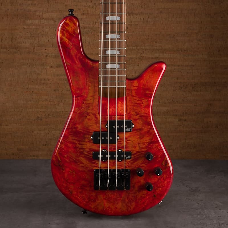 Spector USA Custom NS2 Bolt-On Bass Guitar - Inferno Red | Reverb