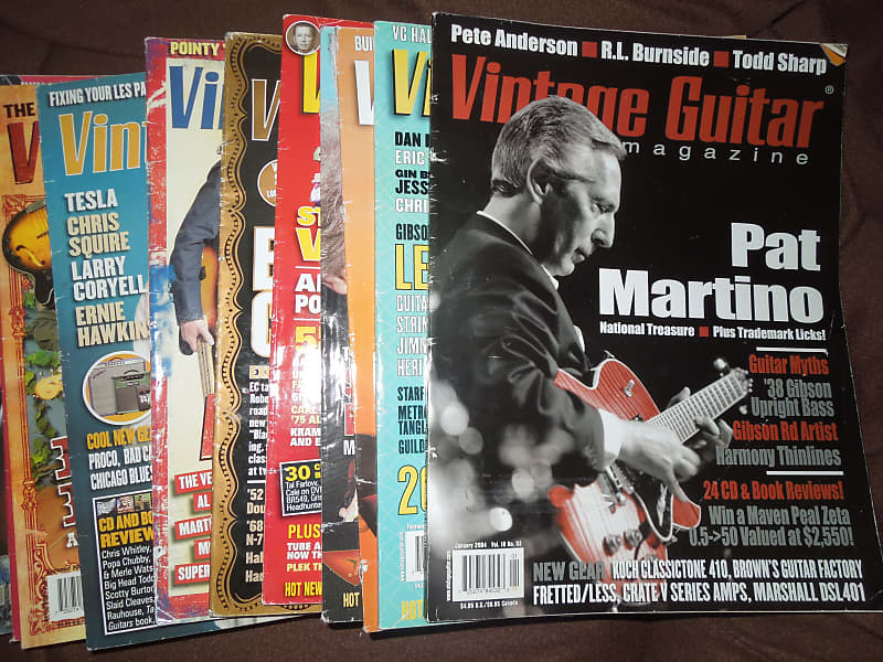 VINTAGE GUITAR magazine lot 2004--12 issues | Reverb