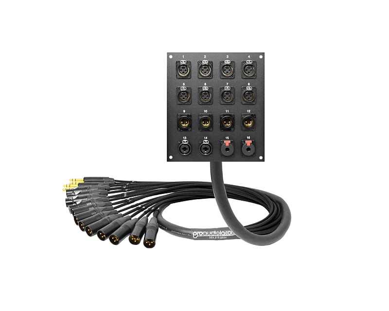 16-Channel Studio Wall Panel / Wall Plate | Made from Mogami | Reverb