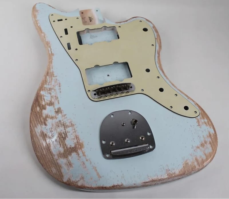 MJT Ultralight Jazzmaster Body 2022 Aged Nitro Sonic Blue | Reverb