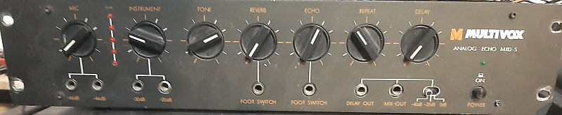 Multivox Analog Echo Reverb MXD-5 70s - Black | Reverb