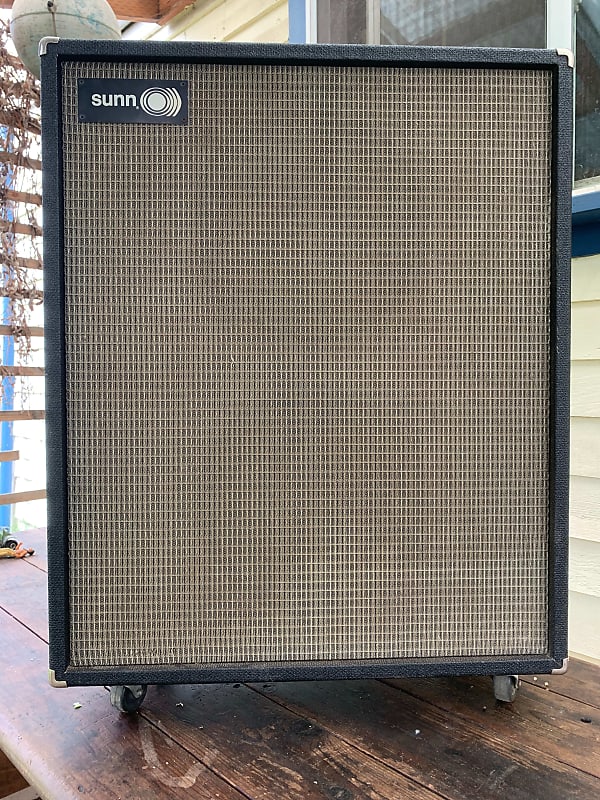 Sunn Solarus 212 cabinet 1969 Black Fane | Reverb