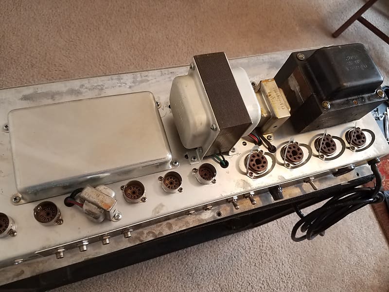 Vintage Original Fender Twin Reverb Chassis - silverface, | Reverb