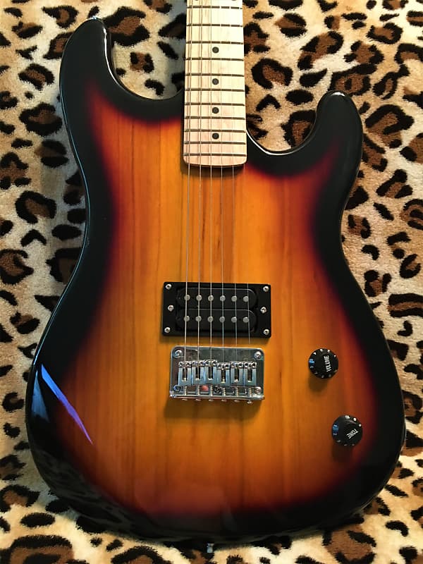 Davison Electric Guitar w/Gigbag Sunburst Strat Style | Reverb