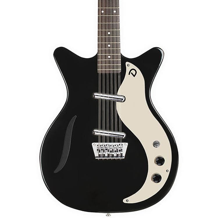 Danelectro 59 Vintage 12-String Electric Guitar - Black | Reverb