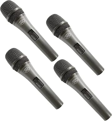 AxcessAbles Dynamic Wired Handheld Microphone with 10ft Mic | Reverb