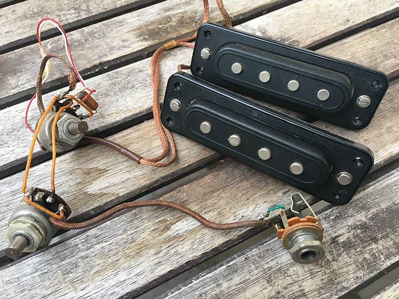 Musima V2 Bass Vintage Single Coil Pickup Harness Set Germany | Reverb