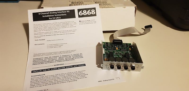 E-MU Systems 6868 4 Channel Input Expansion Card | Reverb UK