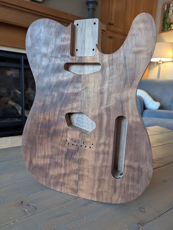 Figured Walnut Tele Telecaster Body | Reverb