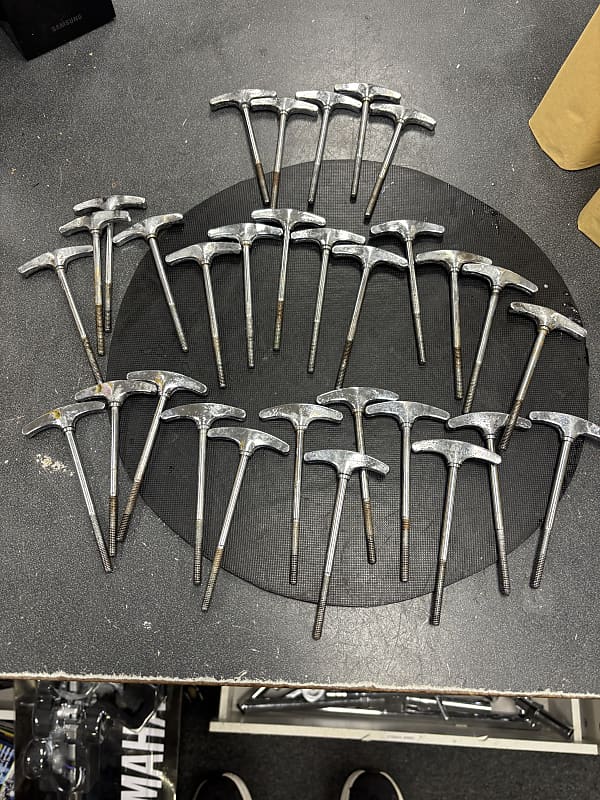 Ludwig 30 Vintage T-RODS 1960's - Chrome | Reverb