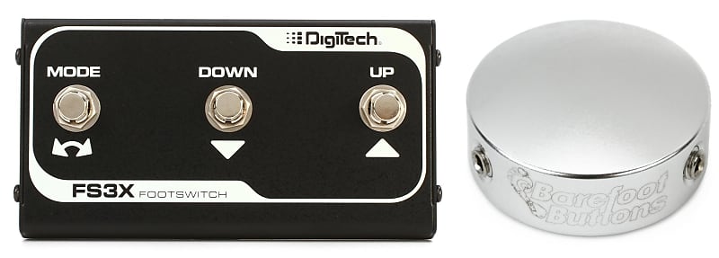DigiTech FS3X 3-button Foot Switch Bundle with Barefoot | Reverb
