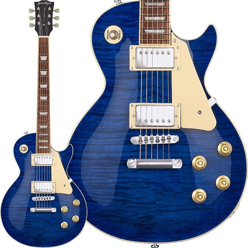 Grass Roots G-LP-STD (See Thru Blue) | Reverb