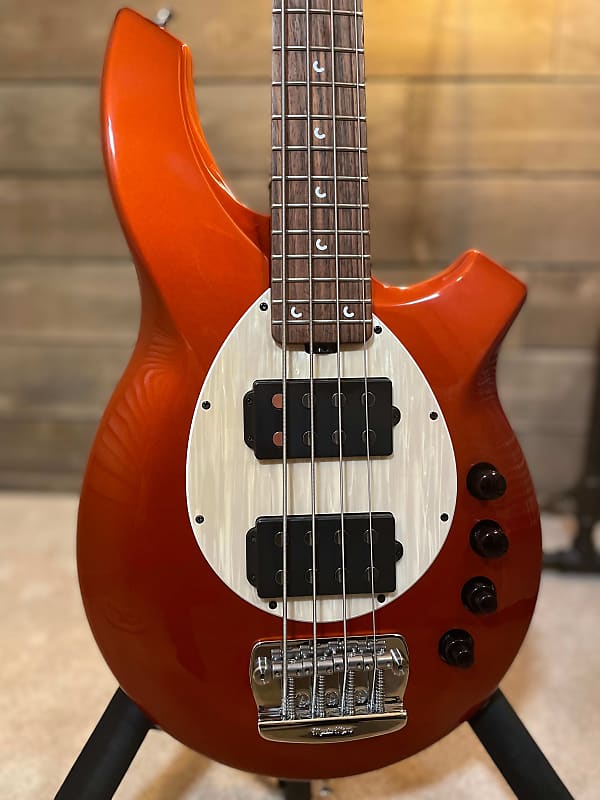 Ernie Ball Music Man Bongo HH 4-String 2003 Lava Pearl | Reverb