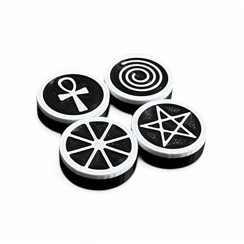 Guitar Pedal Footswitch Topper Witchcraft Symbols (Thin | Reverb