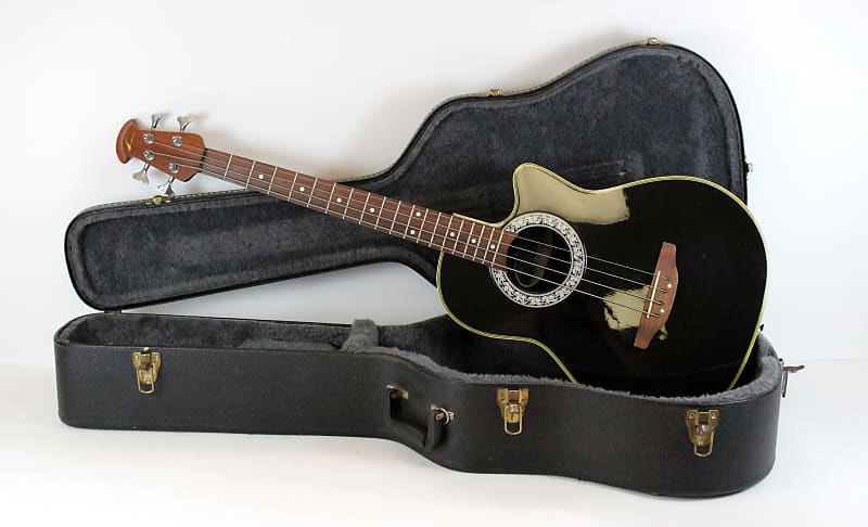 ~CLEAN 1994 Vintage Ovation CC74 Celebrity Bass Black ~Pau | Reverb UK