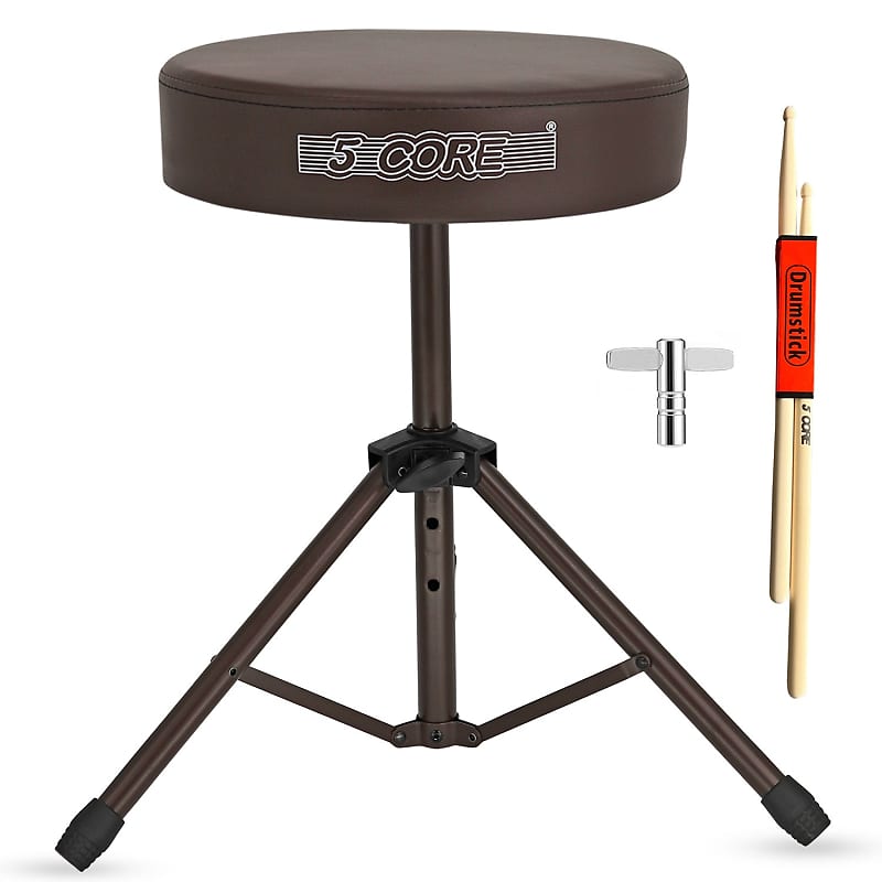 5 Core Drum Throne Padded Guitar Stool Height Adjustable | Reverb