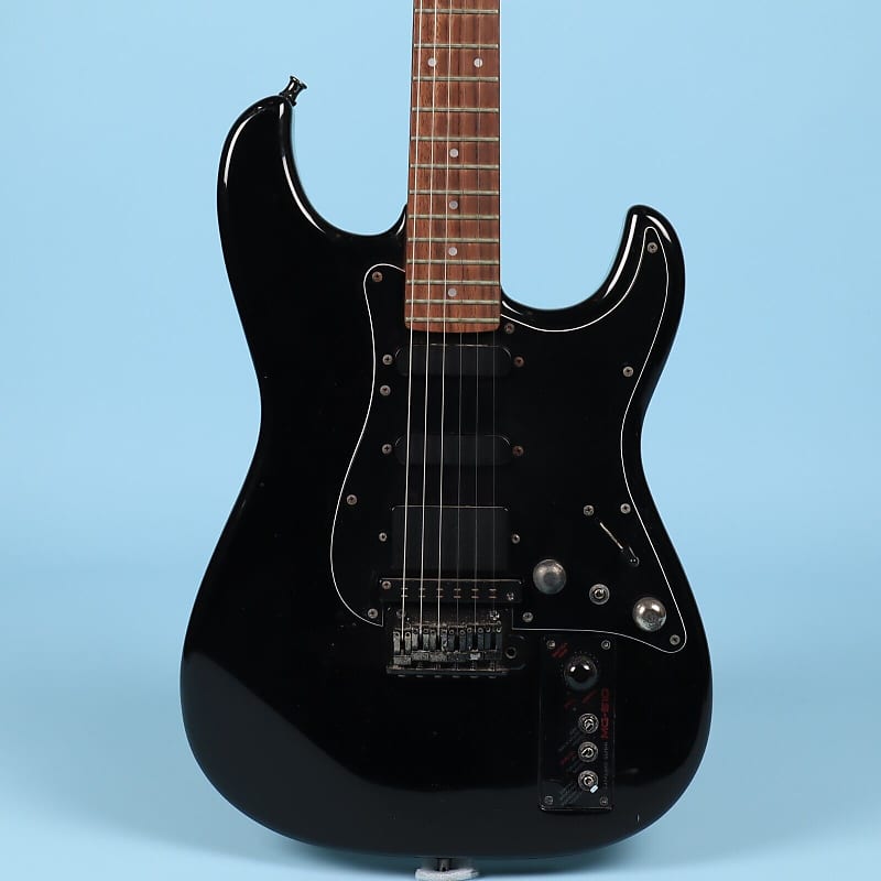 1980s Casio Midi MG 510 Modelling Guitar Black | Reverb