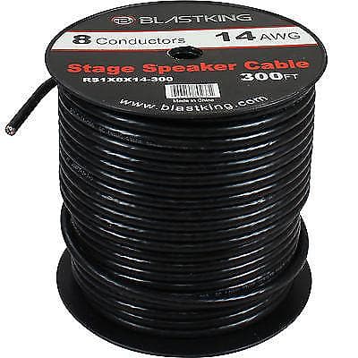 Blastking RS1X8x14-300 14 AWG 8-Conductor Speaker Cable 300 | Reverb