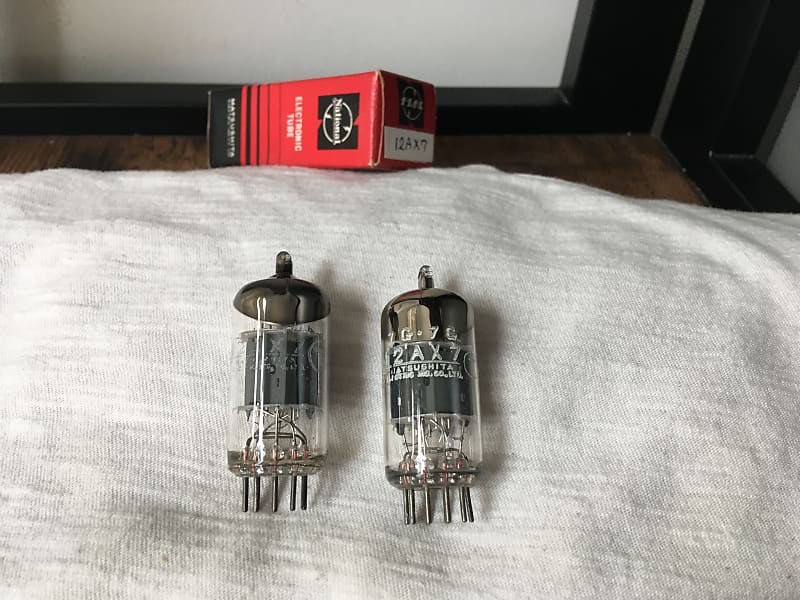 2 NOS Matsu/Mullard 12AX7 ECC83 Audio Tubes ~ Rare Japan '60s | Reverb