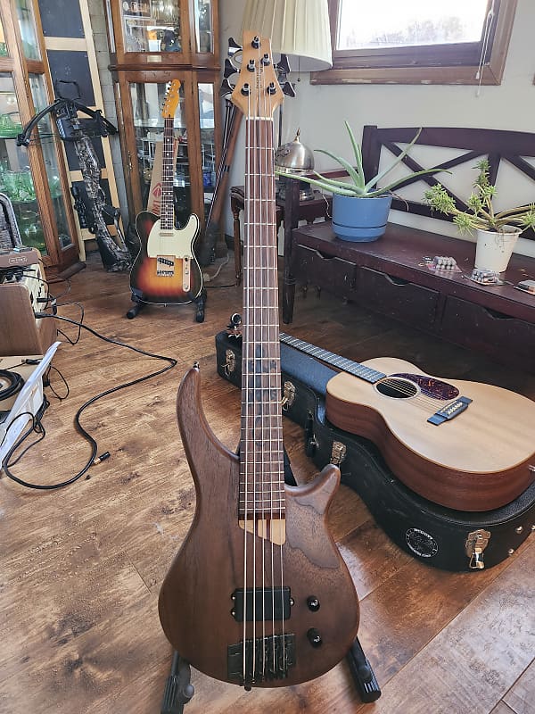 Warmoth Gecko 5 String 2000's - Walnut | Reverb