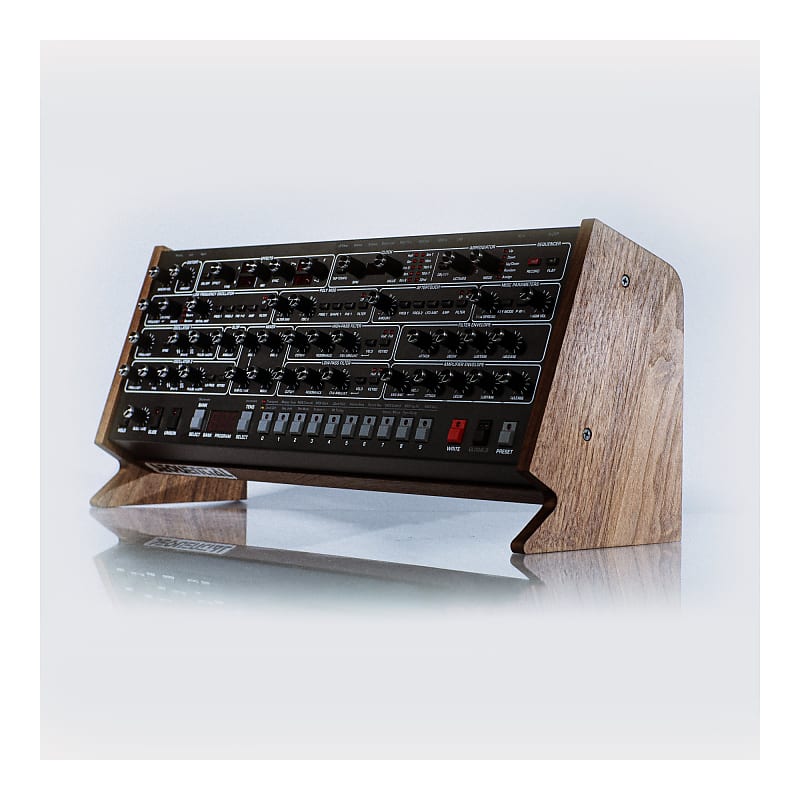 Stand for Prophet 6 module | Handmade with solid black walnut | Reverb