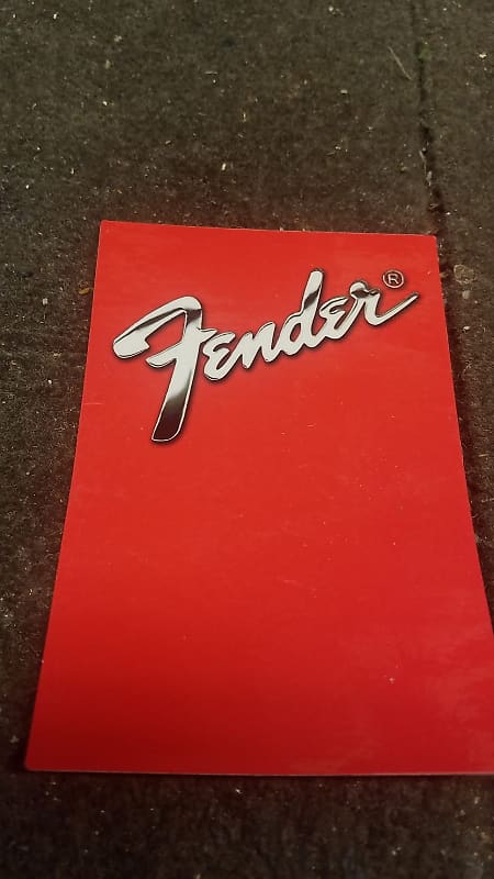 Fender Peel And Stick Logo Stickers 1990s Red | Reverb