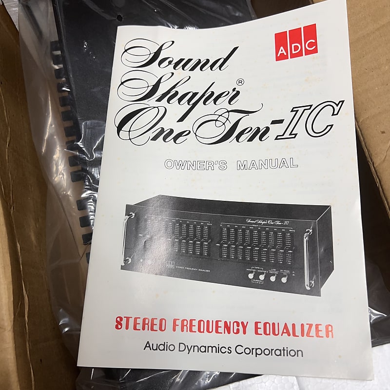 ADC Sound Shaper One Ten - IC Stereo Frequency Equalizer 70’s | Reverb