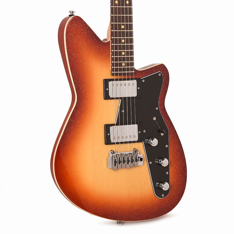 Reverend Jetstream HB Electric Guitar Fire Burst Sparkle | Reverb