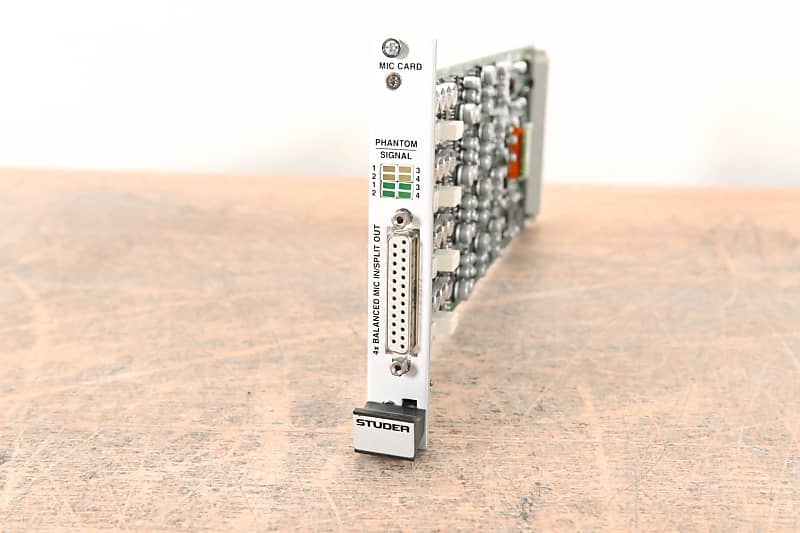 Studer Mic/Line In Card for D21m Modular I/O System CG01HDT | Reverb