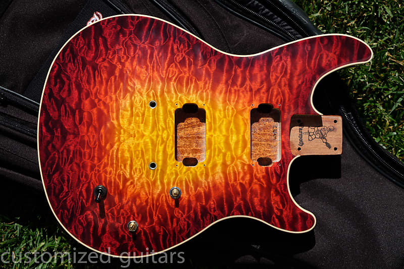 Warmoth VIP Body, 5A Quilt Top in PRS-style Dragon Breath | Reverb