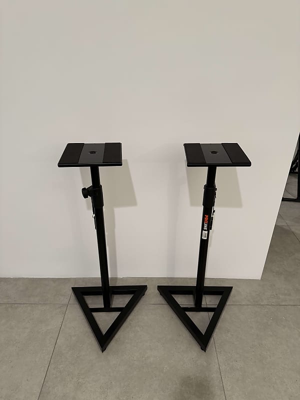 Proline PL6000P Adjustable Studio Monitor Stand - Pair Black | Reverb