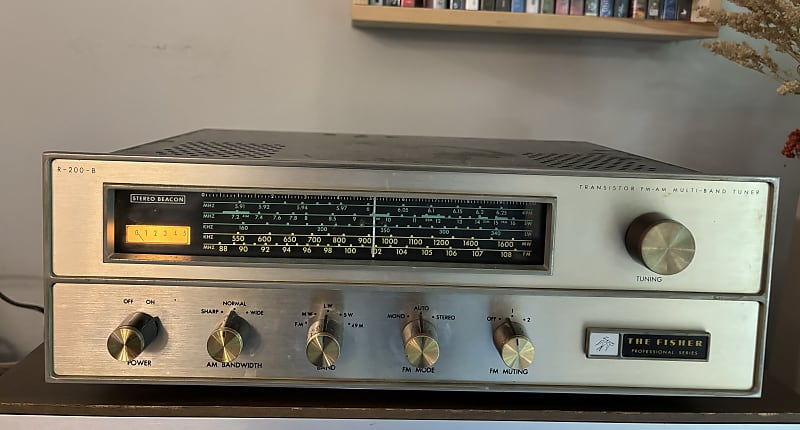 Fisher R-200-B AM FM Shortwave LW 49M tuner | Reverb