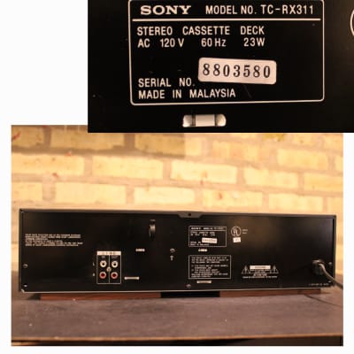 Sony Tc-rx311 audiophile auto reverse cassette deck ,, | Reverb