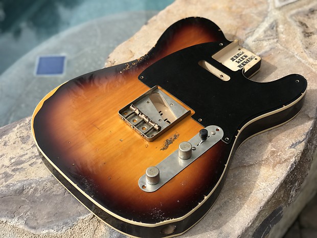Real Life Relics Tele Telecaster body 2 Tone Sunburst Double | Reverb