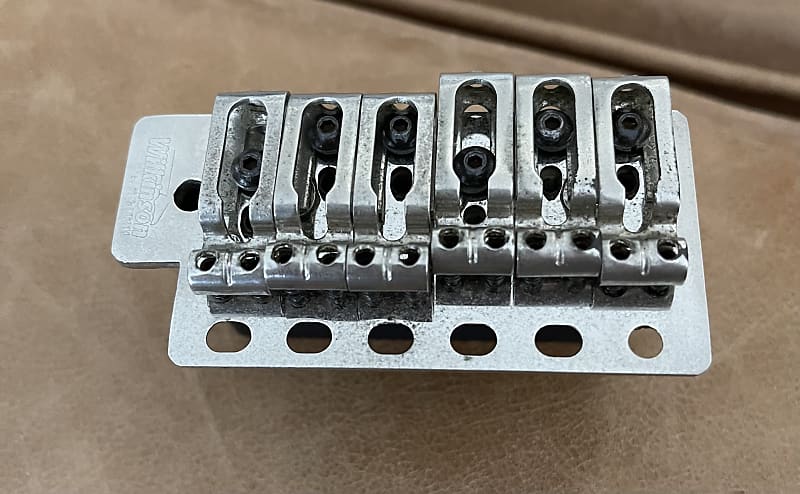 Wilkinson Stratocaster Bridge Plate, Saddles & Trem Block | Reverb