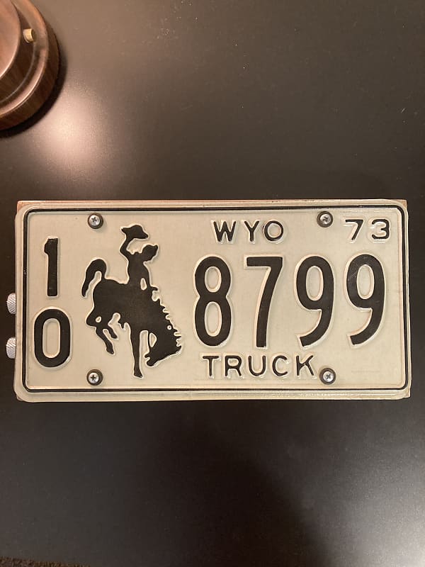 Bronco Box License Plate Stomp Box Bass Kick Drum 2018 | Reverb