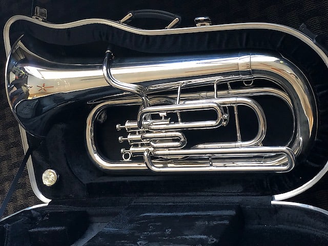 BESSON BE-777 TUBA SILVER | Reverb
