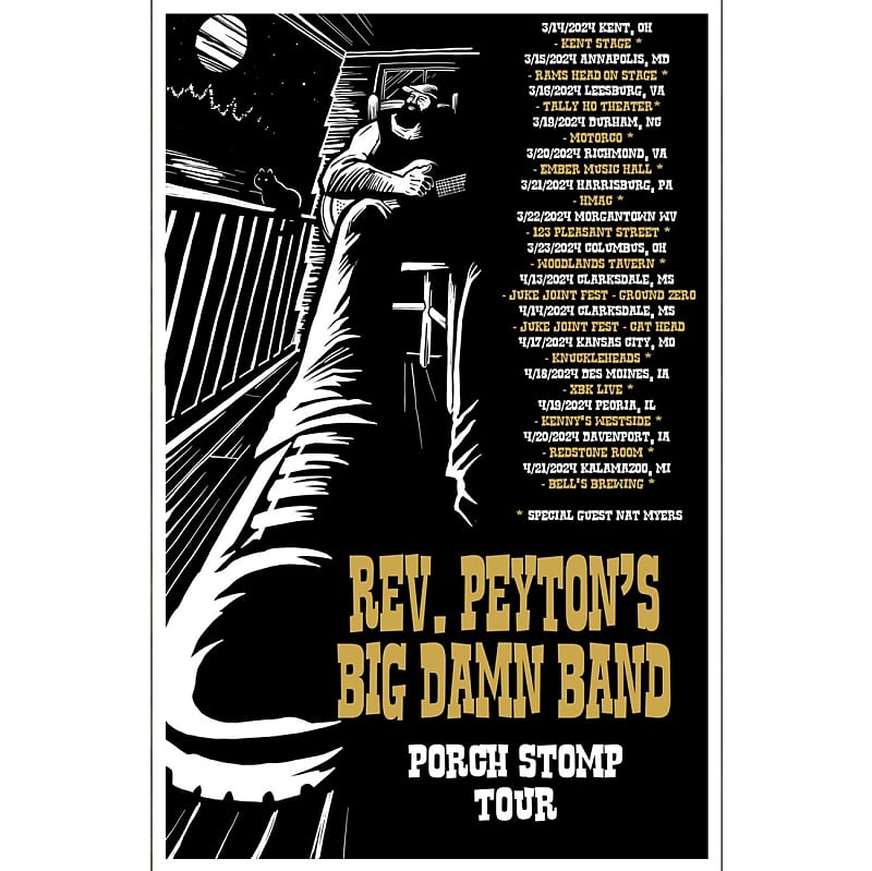 REV PEYTON'S BIG DAMN BAND Porch Stomp Spring Tour 2024 Ltd | Reverb