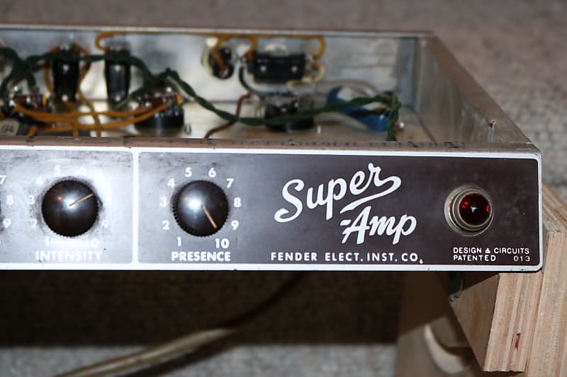 Vintage Original 1963 Fender Brownface Super Amp Chassis | Reverb