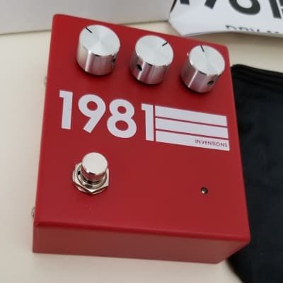 1981 Inventions DRV Overdrive Pedal - Rare Red Finish | Reverb