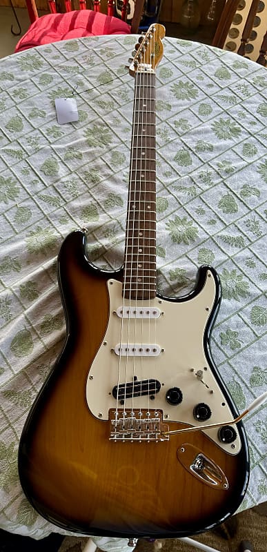 Partscaster Baritone Strat 2024 - Two color sunburst | Reverb