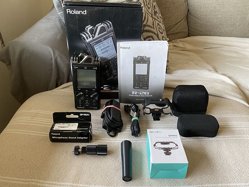 Roland R26 R-26 Stereo Omni Cardioid Field Recorder & | Reverb