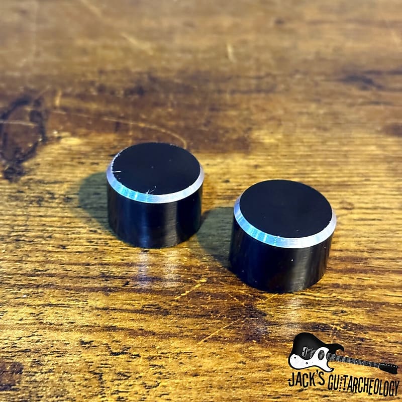 Vintage HI-FI Knobs- Set of Two (1970-80s - Black) | Reverb