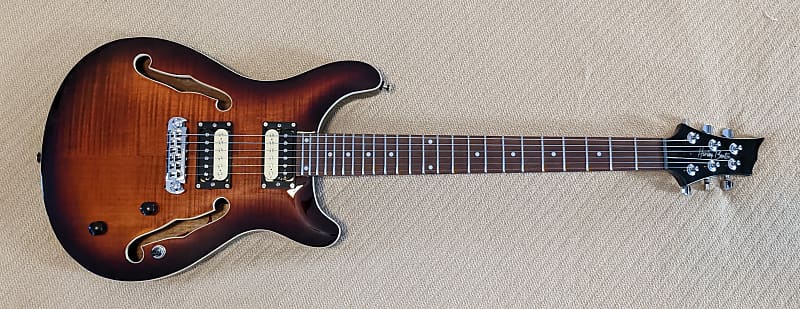 Harley Benton CST-24 Deluxe PRS-Style Hollowbody Tortoise | Reverb