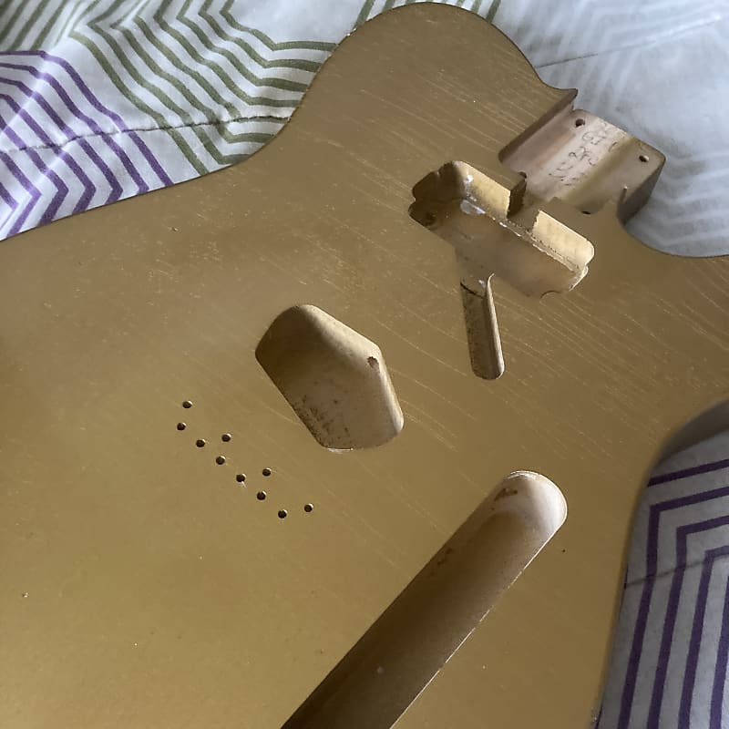 Guitar Mill/MJT Telecaster Body - Aztec Gold | Reverb