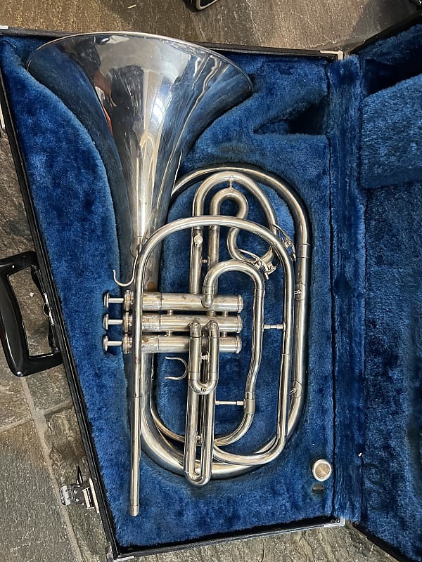 Yamaha YHR302 MS Silver Marching French Horn , Made in Japan | Reverb