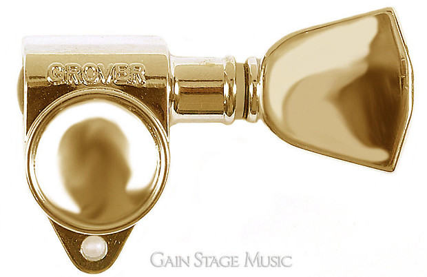 Grover Guitar Tuning Keys 3X3 Keystone Set in Gold 102GK 14:1 | Reverb