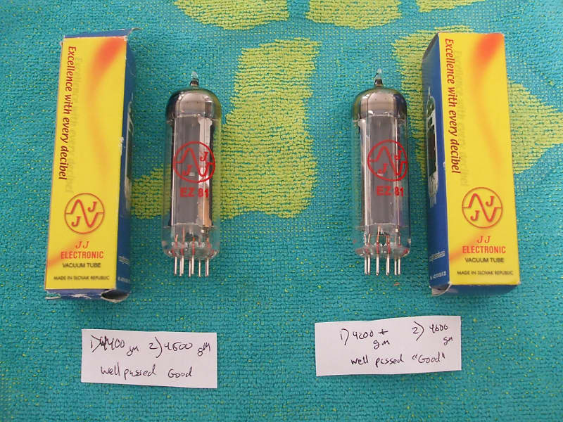 JJ Electronic EZ81 tubes Lot of 2 ZCD | Reverb