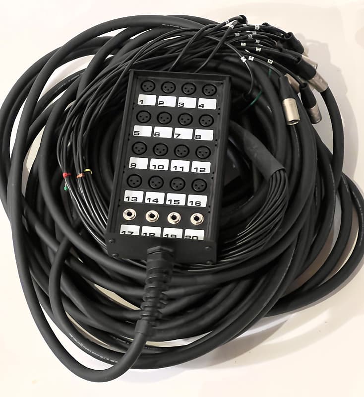 ProCo Stagemaster 100 ft 20 channel XLR cable snake 16x4 | Reverb