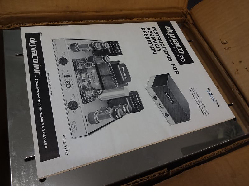 Vintage Dynaco ST-70 tube type Home stereo audio amplifier | Reverb